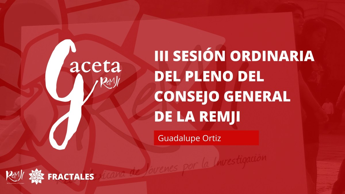 III Sesión Ordinaria del Pleno del Consejo General de la ReMJI